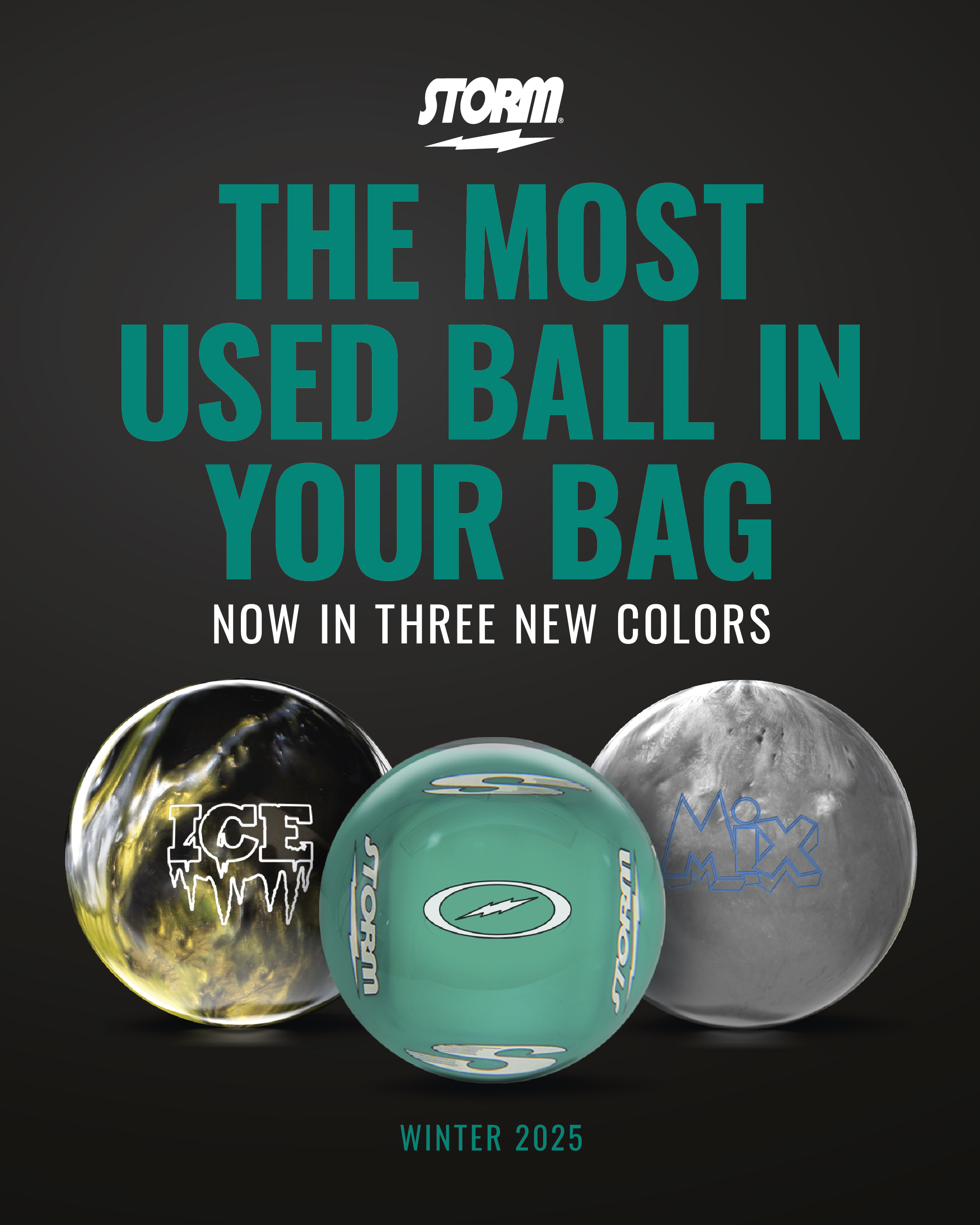 Ice Storm Black-White Gold Polyester Bowling Ball – Reliable Spare Ball ...